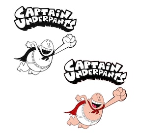 Captain Underpants Svg | Etsy Canada
