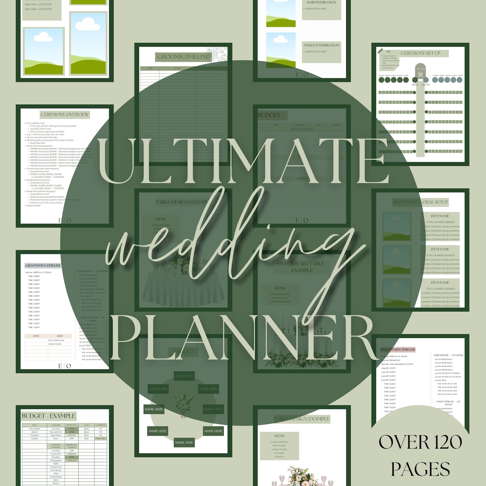 Ultimate Wedding Planning Binder Template | Printable Wedding Planner ...