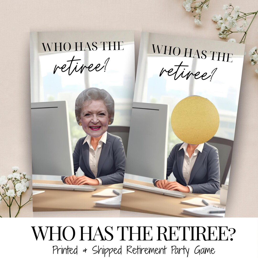 Office Retirement Party Game Scratch Off, Retirement Party, Who Has the ...