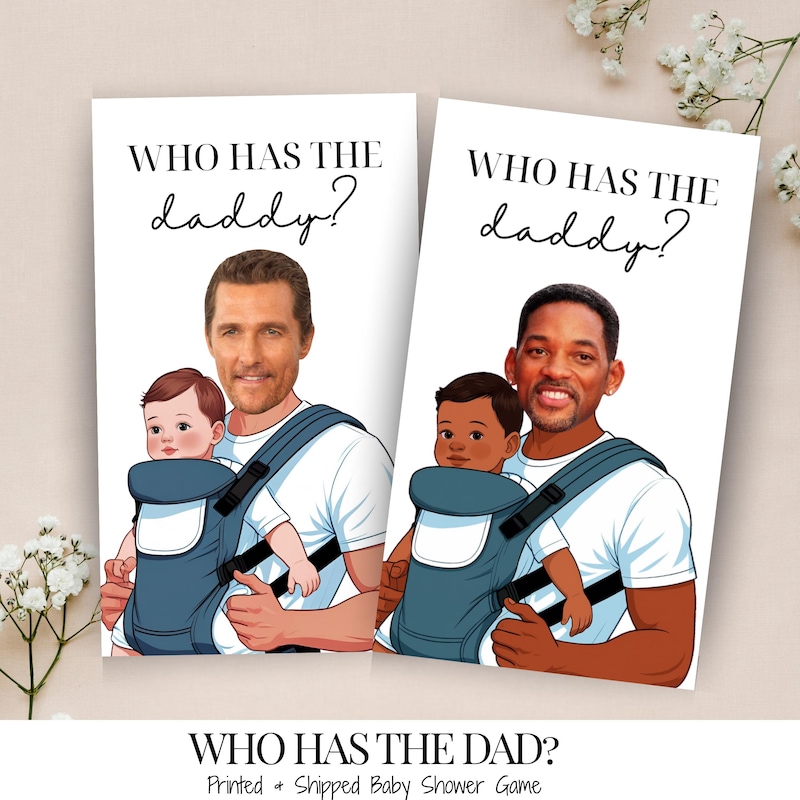 Who's the Daddy Baby Shower Scratch Off - Etsy