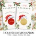 Santa Hat Merry Christmas Scratch off Game, Set of 30 Scratch off Cards ...