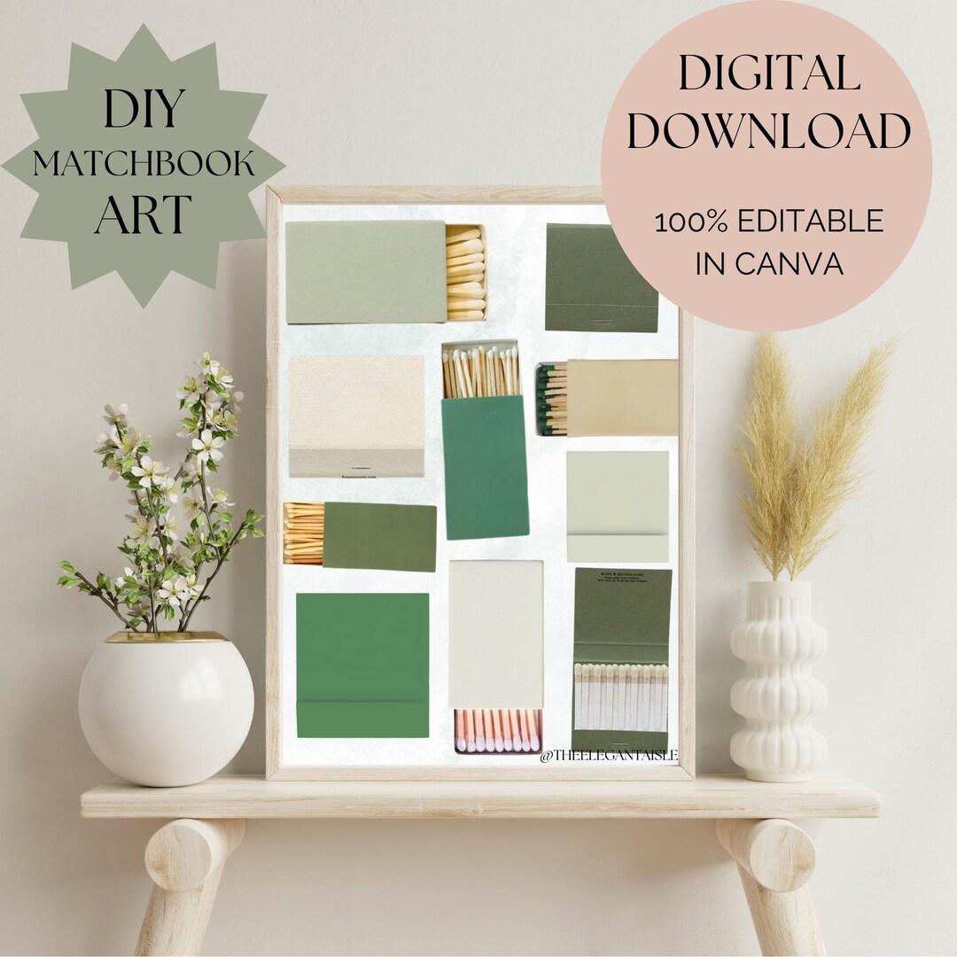 VIRAL Green DIY Matchbook Poster and Print - Customizable Matchbooks ...