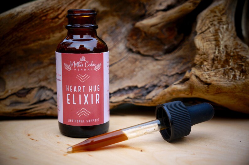 HEART HUG Emotional Support Elixir Organic Herbal Tincture | Etsy