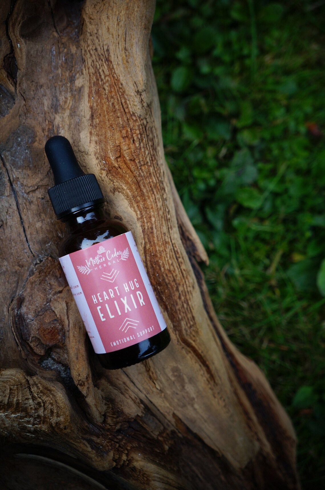 HEART HUG Emotional Support Elixir, Organic Herbal Tincture, Heart ...