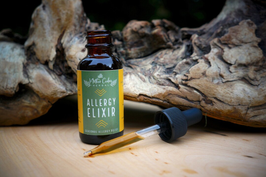 ALLERGY ELIXIR Seasonal Allergy Relief Tincture Organic, Stinging ...