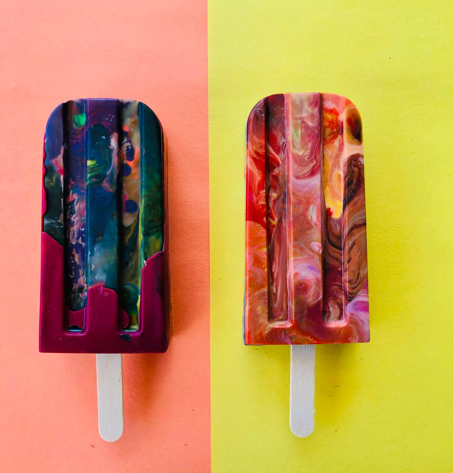 Popsicle Shaped BIRTHDAY Crayon Gift for Kids Popsicle Shaped | Etsy