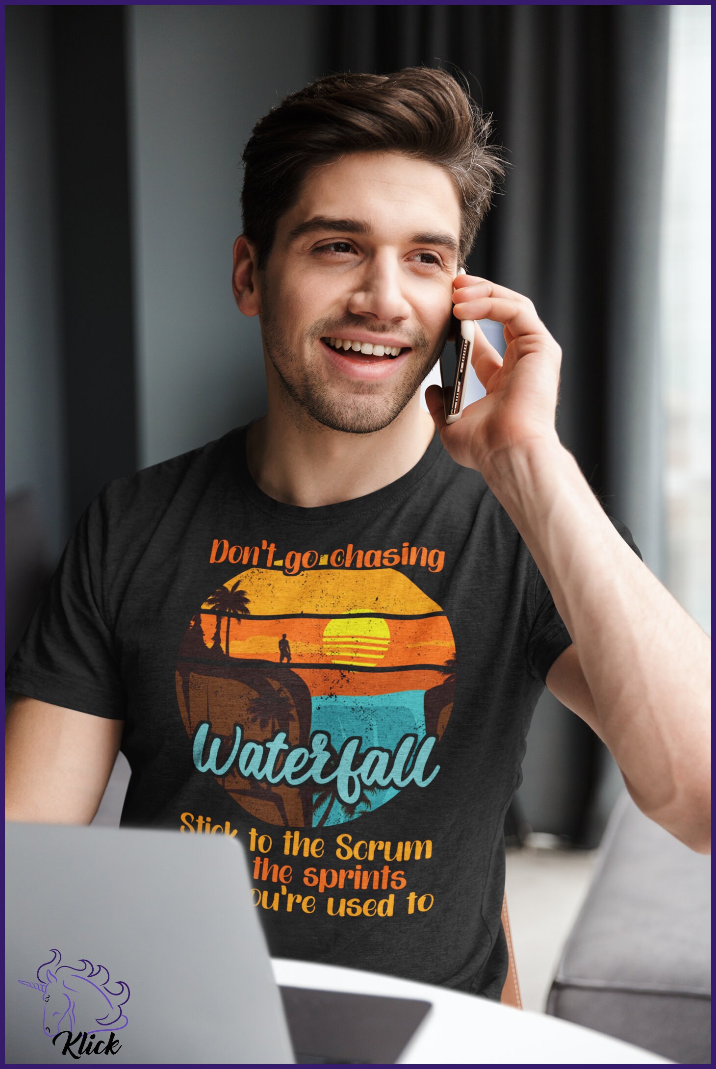 Funny Agile Shirt, Waterfall Vs Agile Project Management T-shirt ...