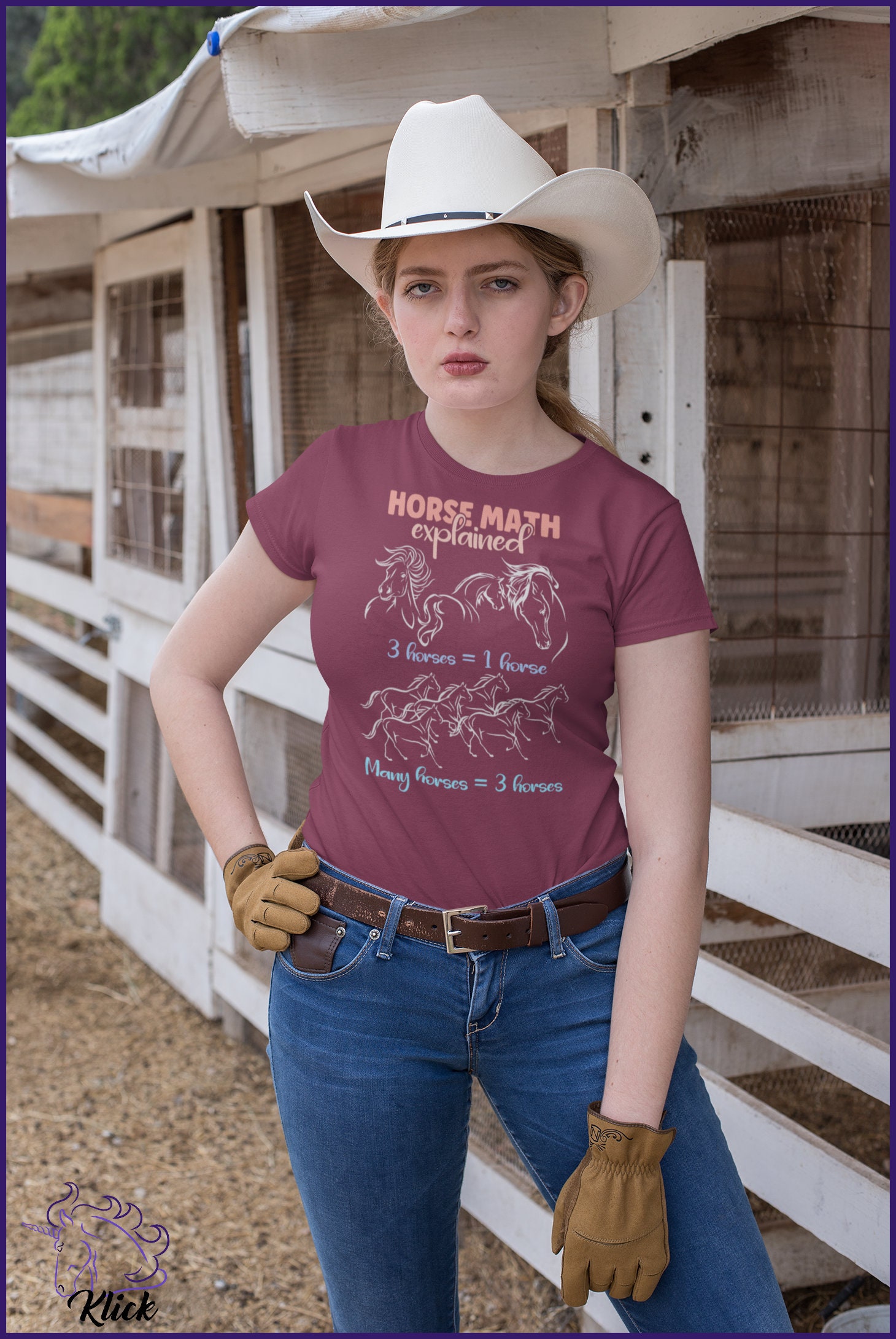 Horse Math Explained Shirt Horse Lovers T-shirt Love Horses Equestrian ...