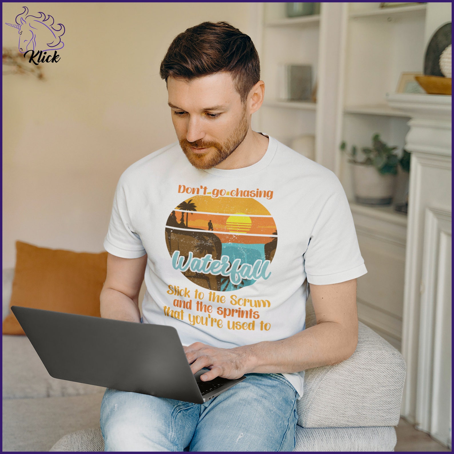 Funny Agile Shirt, Waterfall Vs Agile Project Management T-shirt ...