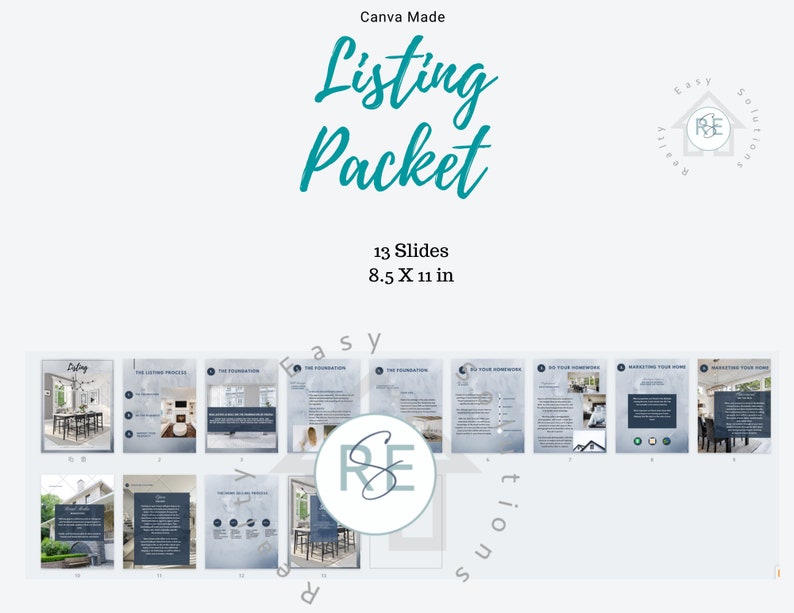 Real Estate Listing Packet, Real Estate Marketing, Realtor Marketing ...