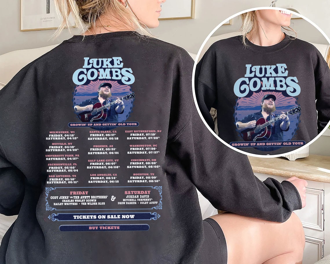 Luke Combs Growing up and Getting Old 2024 Tour Png, Luke Combs Png ...