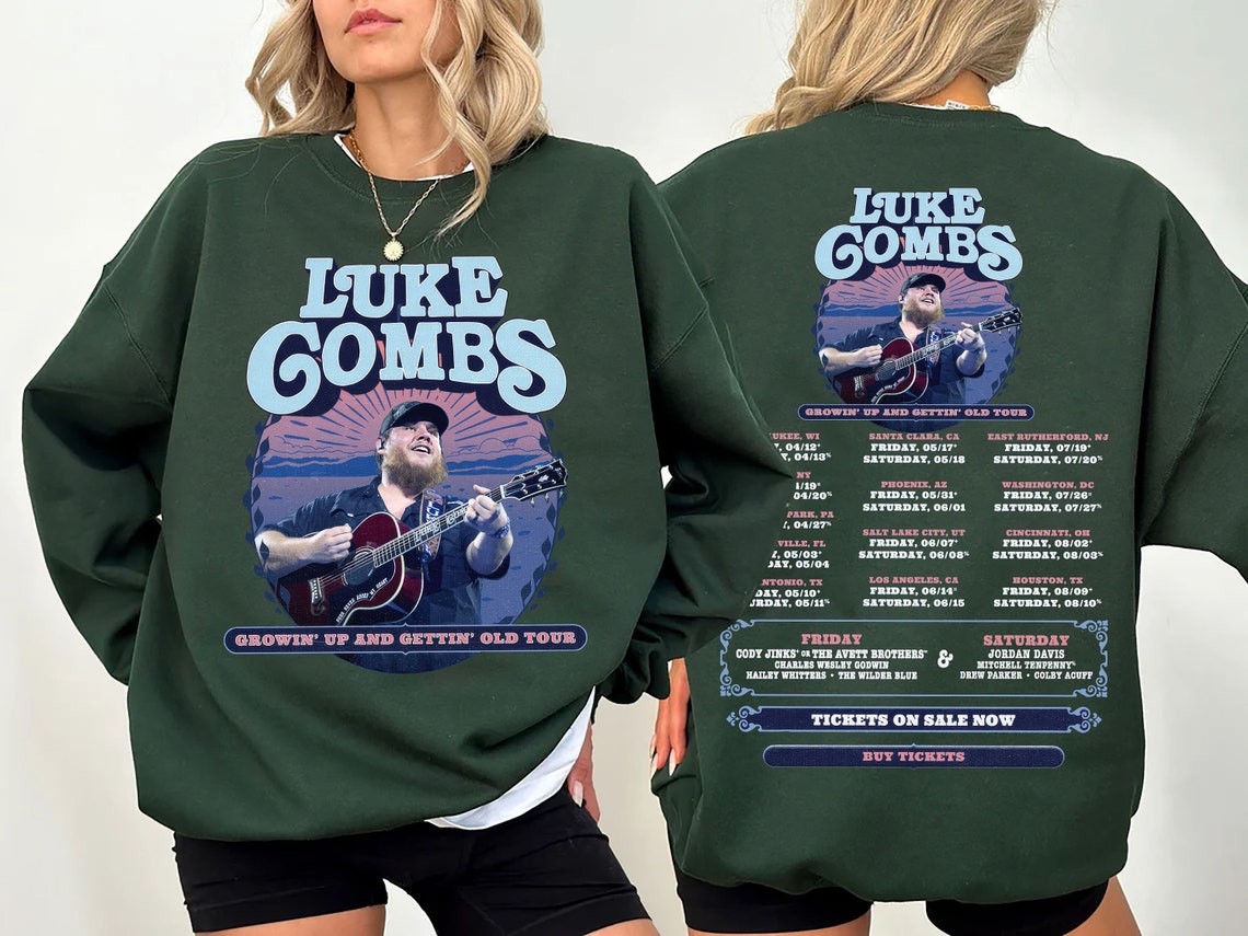 Luke Combs Growing up and Getting Old 2024 Tour Png, Luke Combs Png ...