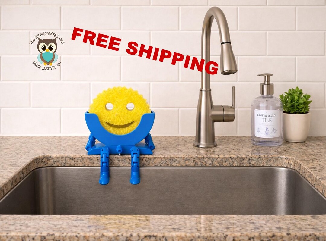 Scrub Daddy Holder, Sponge Holder, Funny Kitchen Decor, Funny Bathroom ...