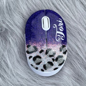 Personalized Office Supplies, Glitter Mouse, Glitter Desk Set - Etsy