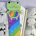 Frog Bookmark Holographic Rainbow Frog Bookmark Cute Bookmark Cottage ...