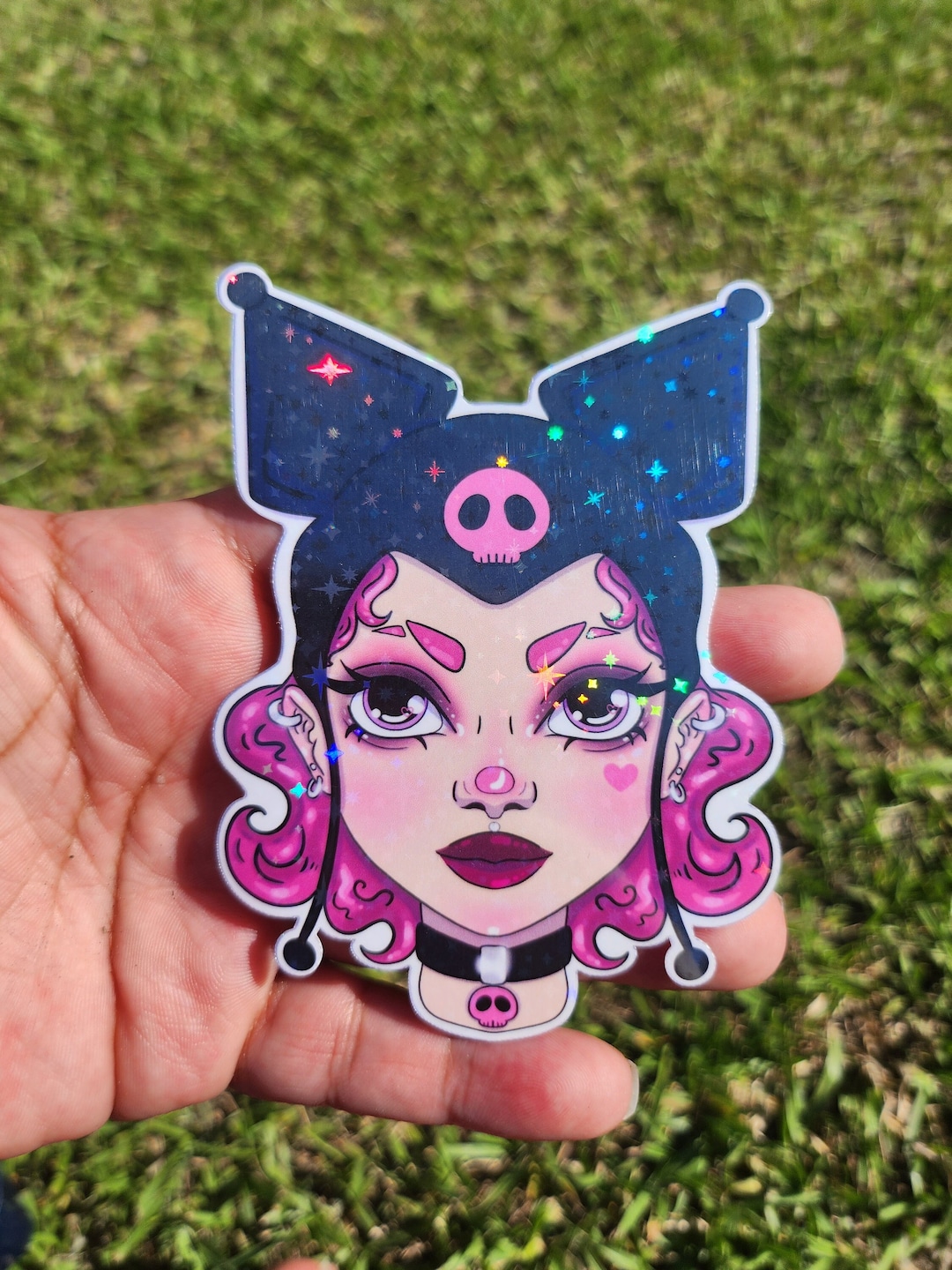 Cute Goth Girl Sticker E Girl Sticker Pastel Goth Girl Japanese ...