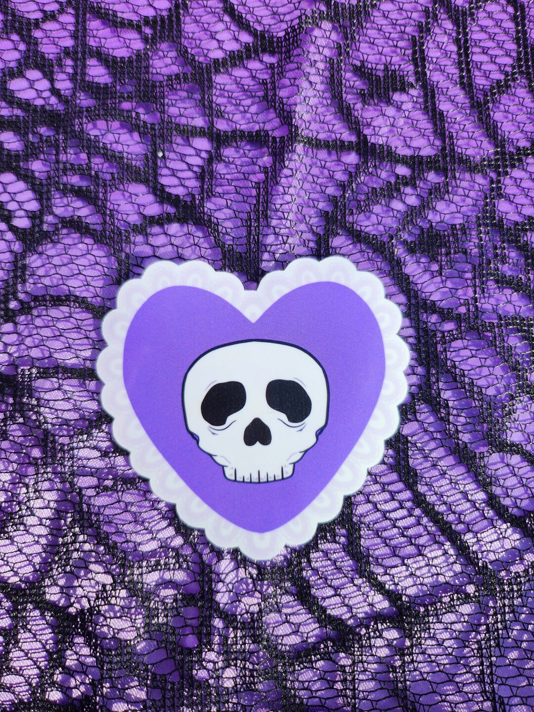 Heart Skull Sticker~ Pastel Goth Sticker~ Goth~ Skull Sticker ...