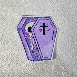 Coffin Vinyl Sticker Skeleton Sticker Waterproof Sticker Laptop Sticker ...