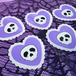 Heart Skull Sticker~ Pastel Goth Sticker~ Goth~ Skull Sticker ...
