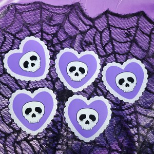 Heart Skull Sticker~ Pastel Goth Sticker~ Goth~ Skull Sticker ...