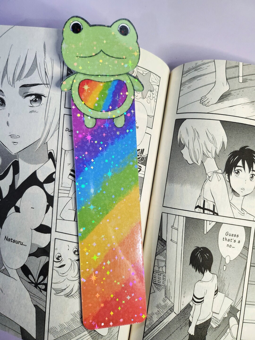 Frog Bookmark Holographic Rainbow Frog Bookmark Cute - Etsy