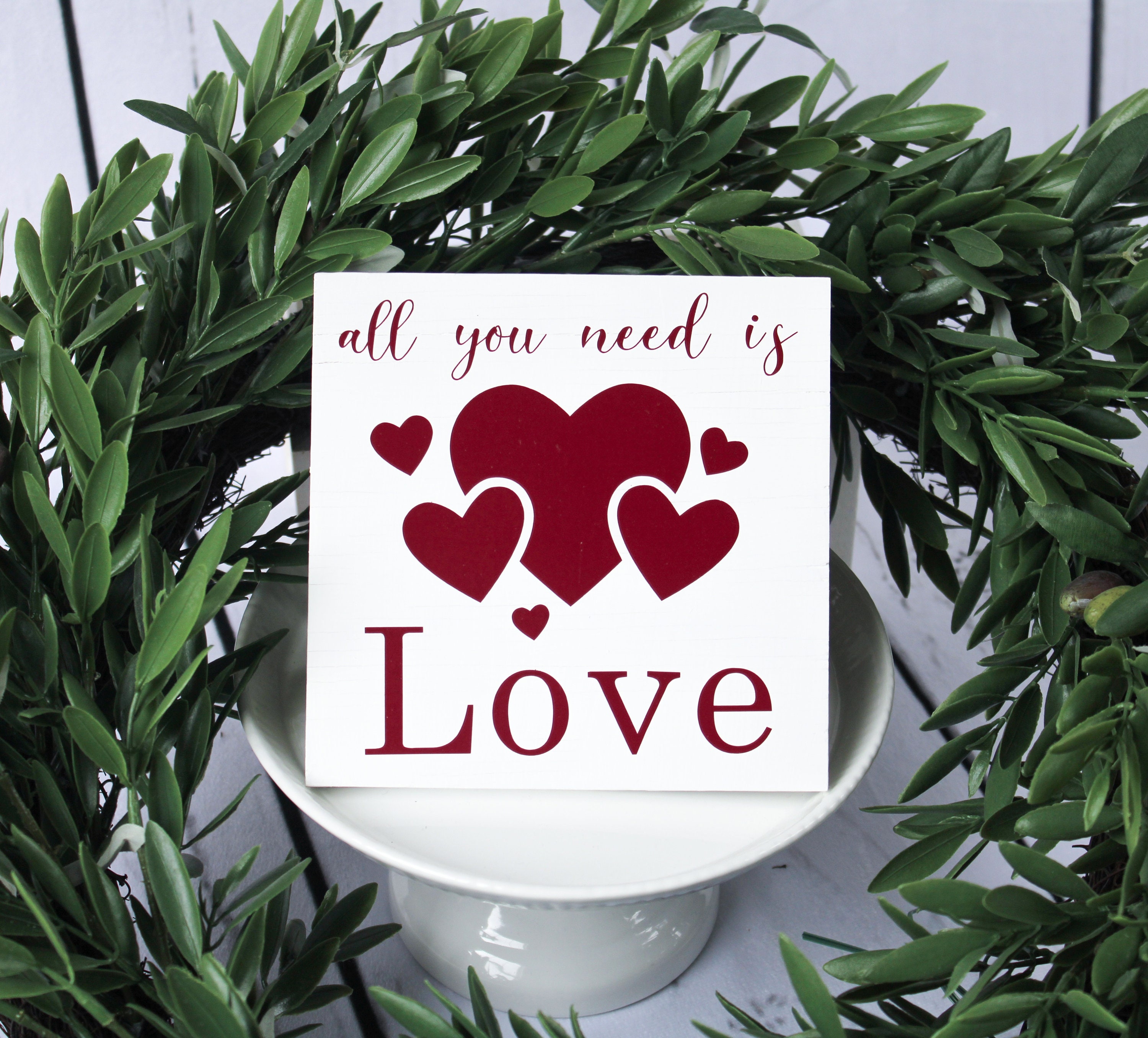 Mini Valentine Signs Collection / Valentine Wood Signs 6x6 | Etsy