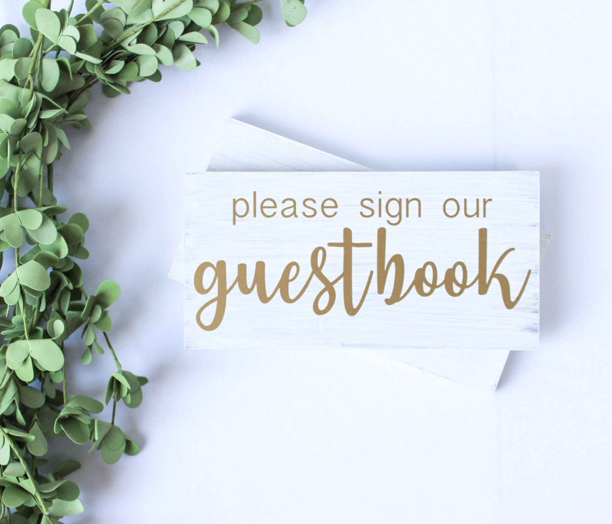 Please Sign Our Guestbook Sign | Wedding Guestbook Table Wood Sign ...