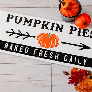 Fall Decor | Fall Signs | Thankful Sign | Pumpkin Pies Sign | Gather ...