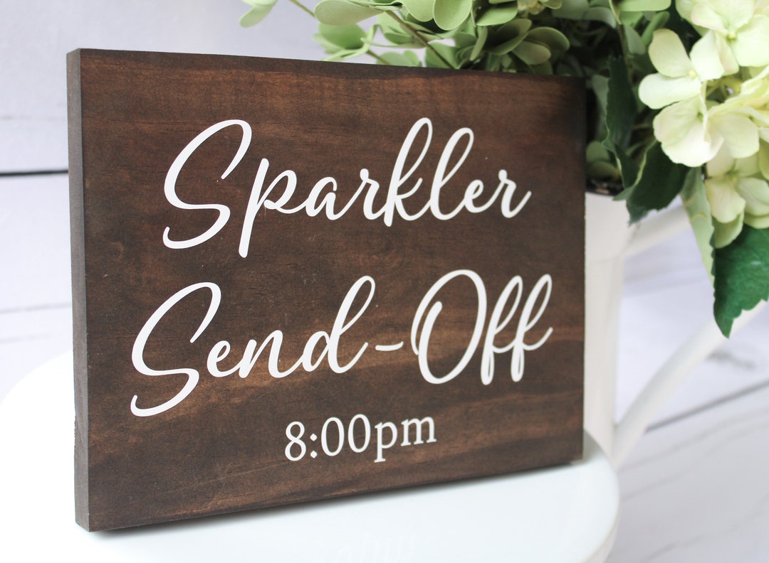 Sparklers Send off Sign | Wedding Sparklers Sign | Wedding Reception ...