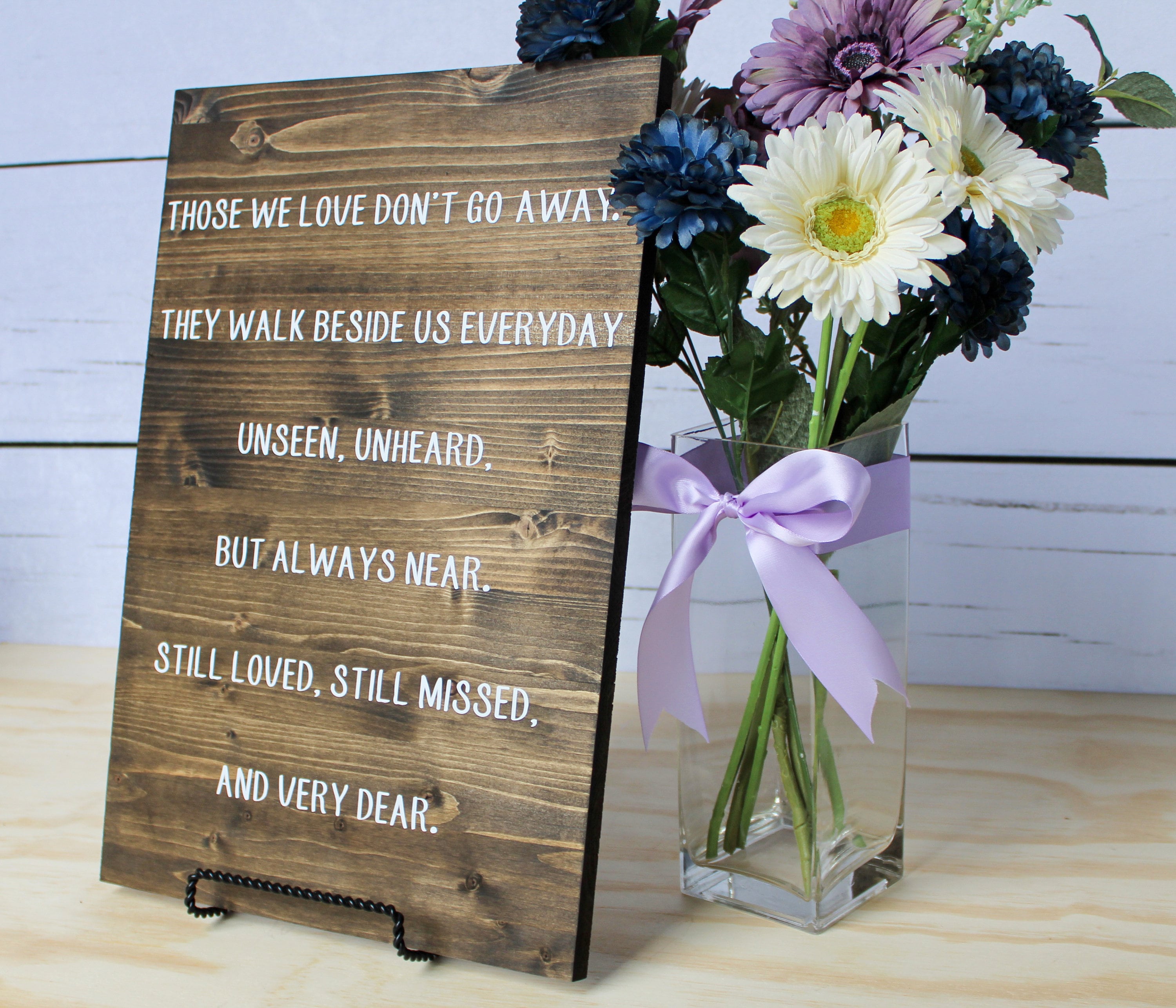 In Loving Memory Wood Wedding Sign Those We Love Don't | Etsy