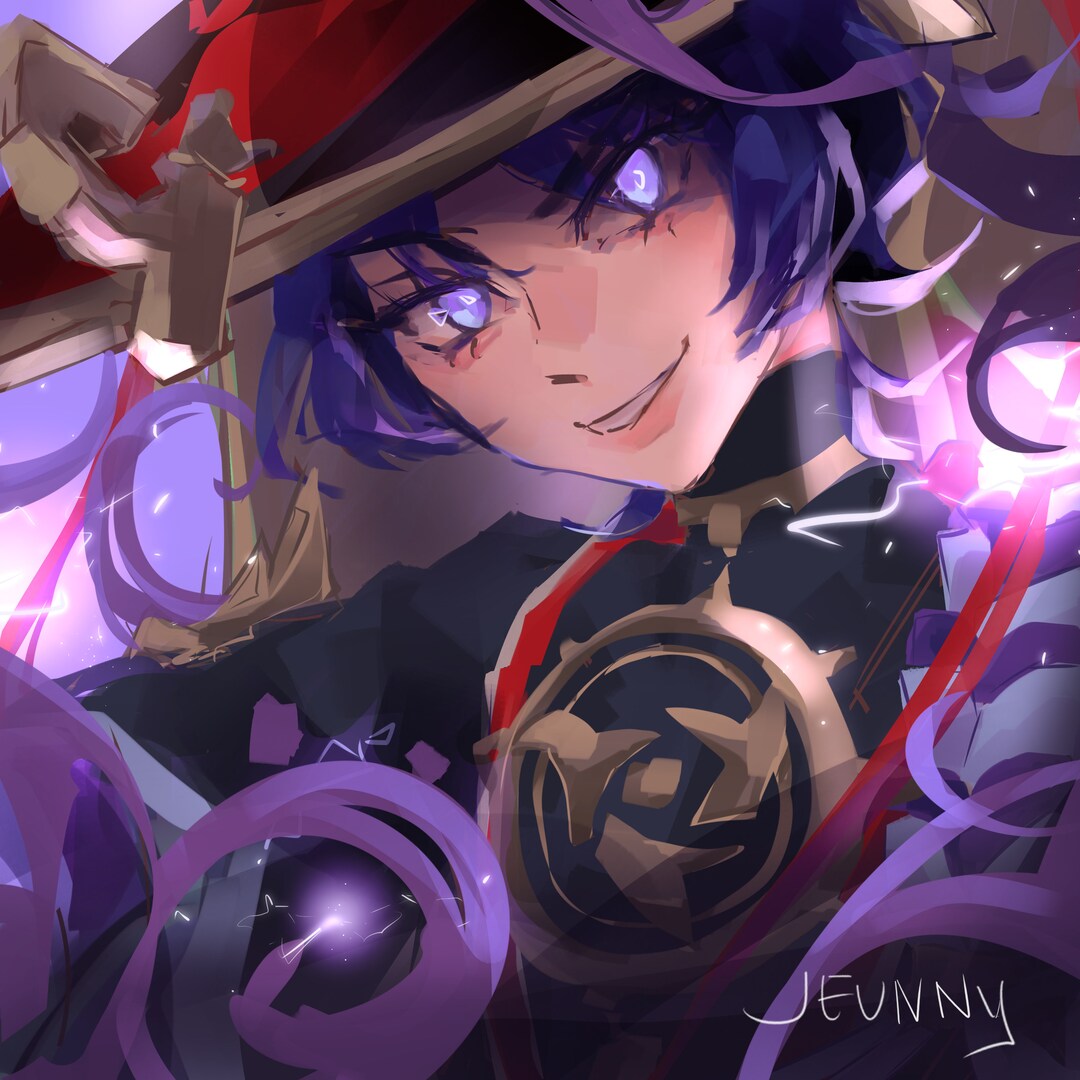 Scaramouche - 5"x5" and 8.5"x8.5" Genshin Art Print - Etsy