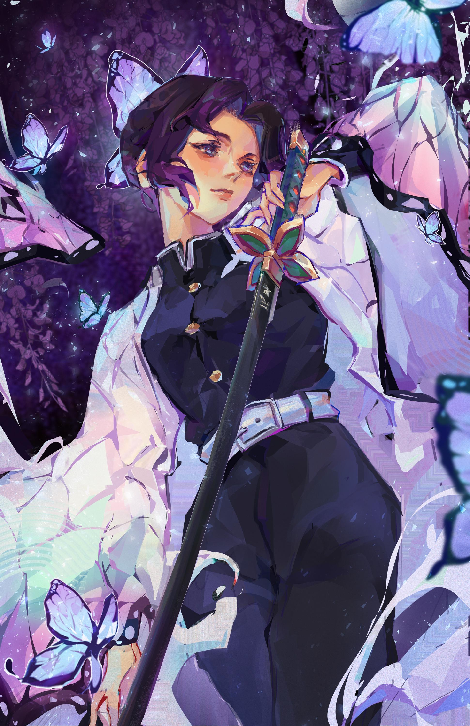 Shinobu | Butterfly Hashira - 5"x7" Anime Print - Etsy