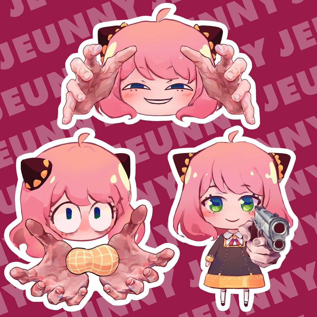 Cursed Hand Meme Trio | Cute Pink Haired Anime Girl - Etsy