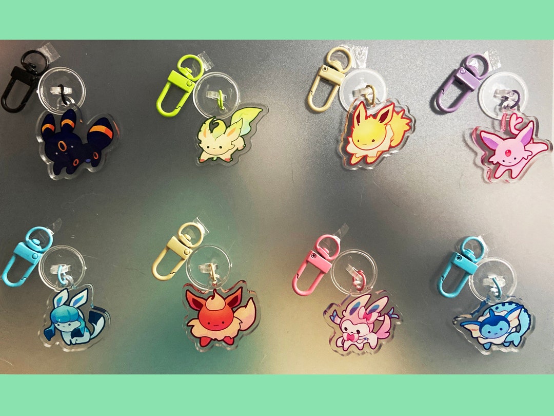Eeveelutions Keychain | 2.5"-1.5" Double-sided Acrylic Keychain - Etsy