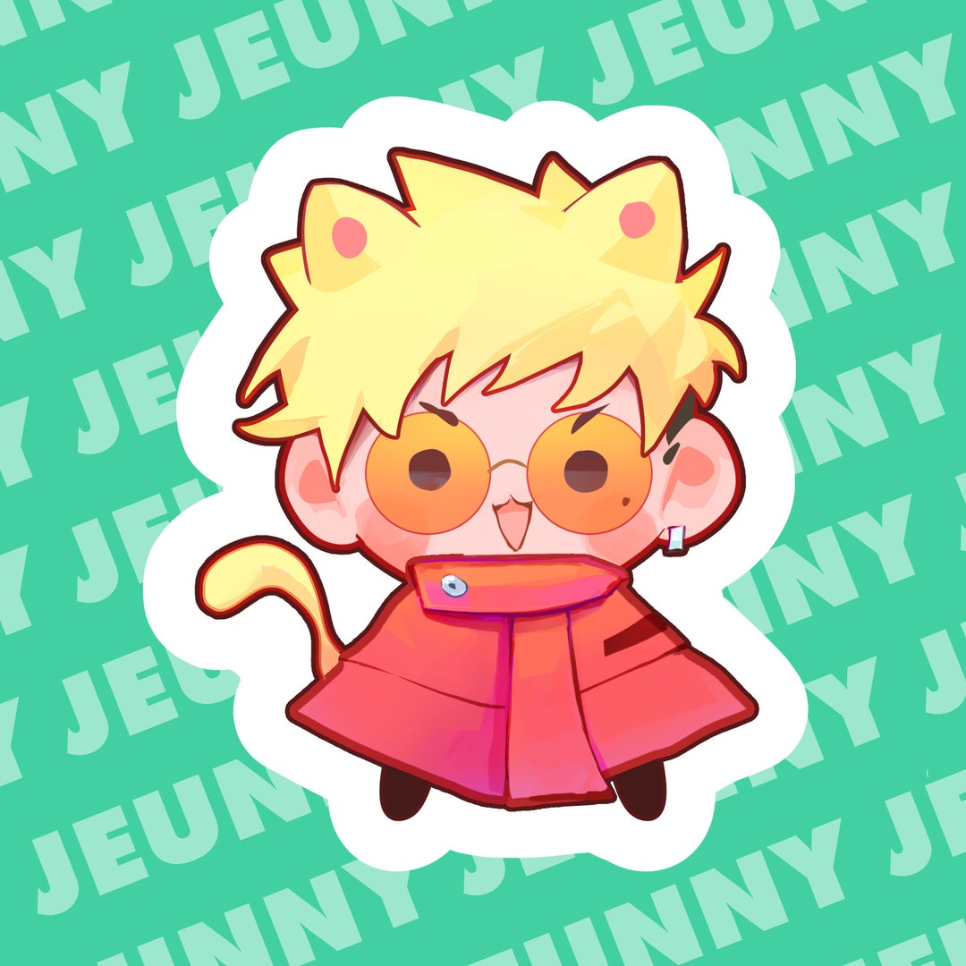 Nyash the Stampede | 2"x2" Three Gun Chibi Sticker - Etsy