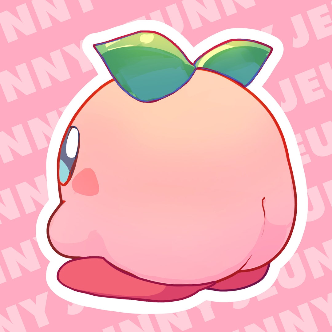 Kirbass Sticker | Kirby Double Cheeked Up - Etsy