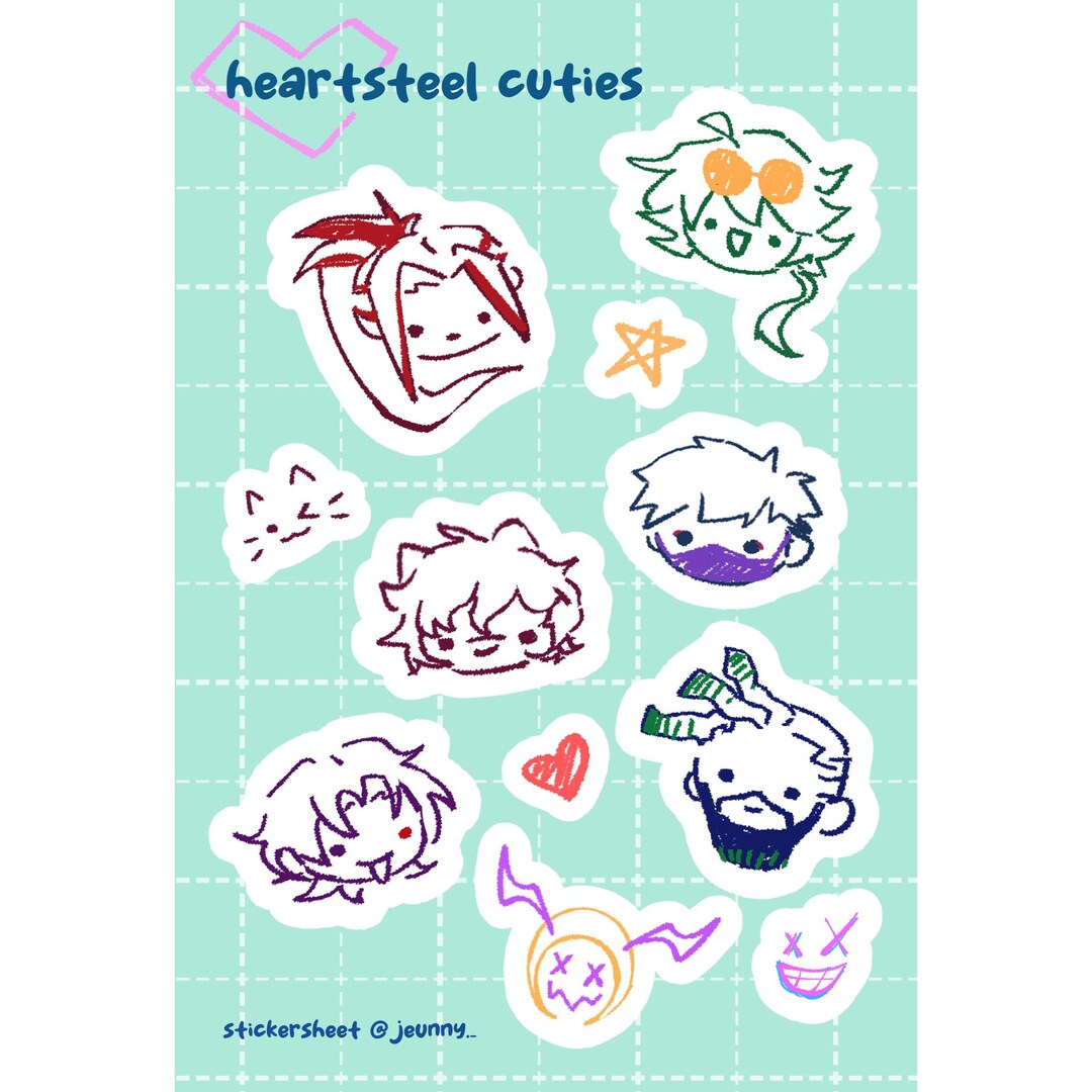 Heartsteel Cuties | 4"x6" League Chibi Sticker Sheet - Etsy