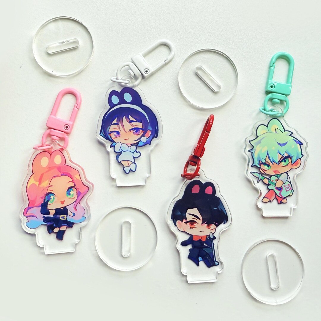 ALNST Bunny Keychain Standees | 2" Double-sided Acrylic | Alien Stage ...
