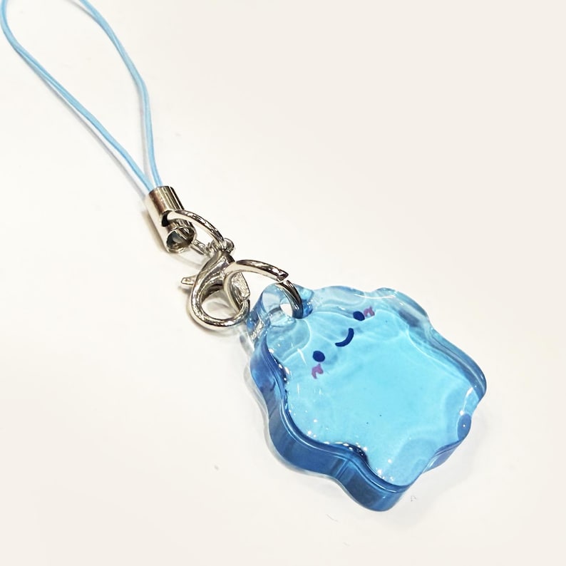 Ditto Charm | 1" Double-sided Translucent Gradient Epoxy Keychain - Etsy