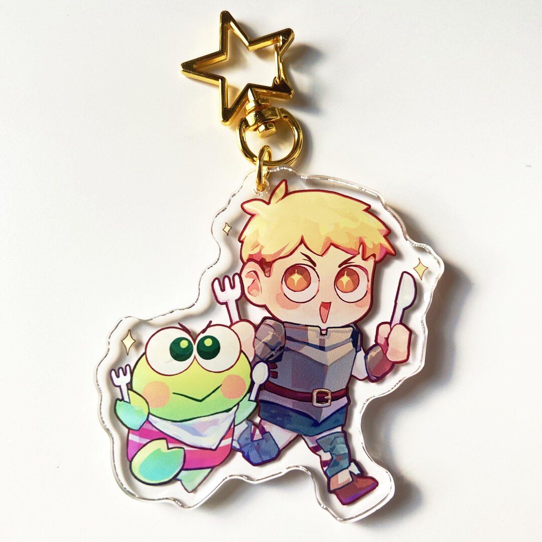 Laios and Froggy | 2.5" X 2.47" Dungeon Meshi | Double-sided Reversible ...