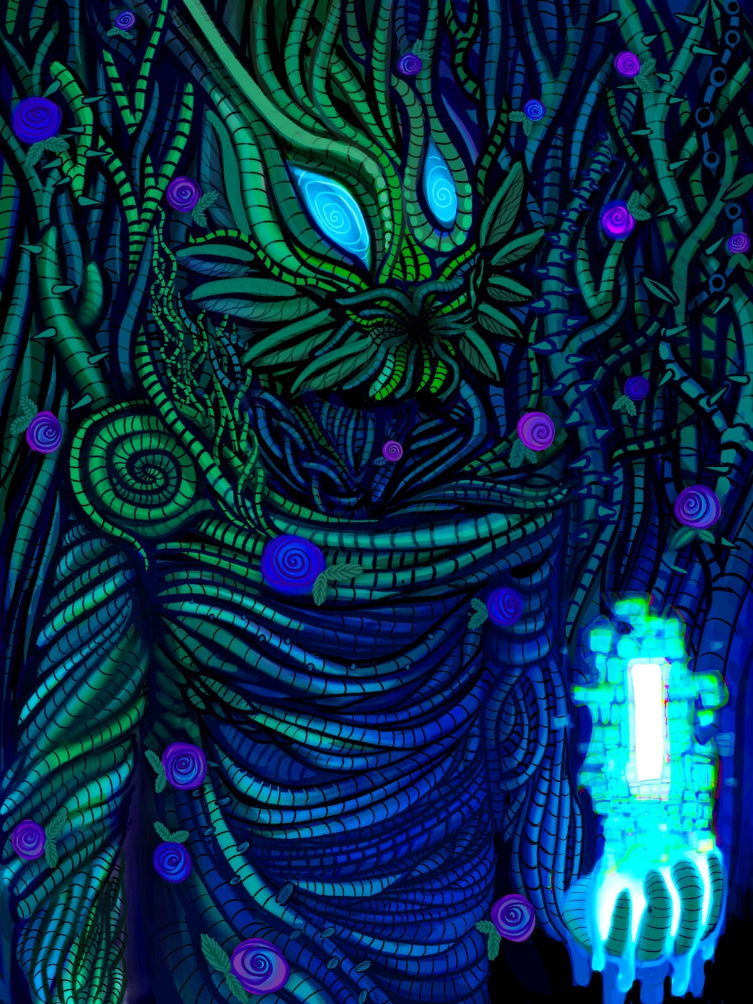 A Figure in Vines - Etsy
