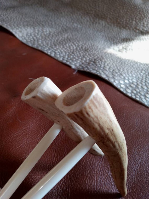 Set of 2 Pcs/unit Deer Antler Pipes - Etsy