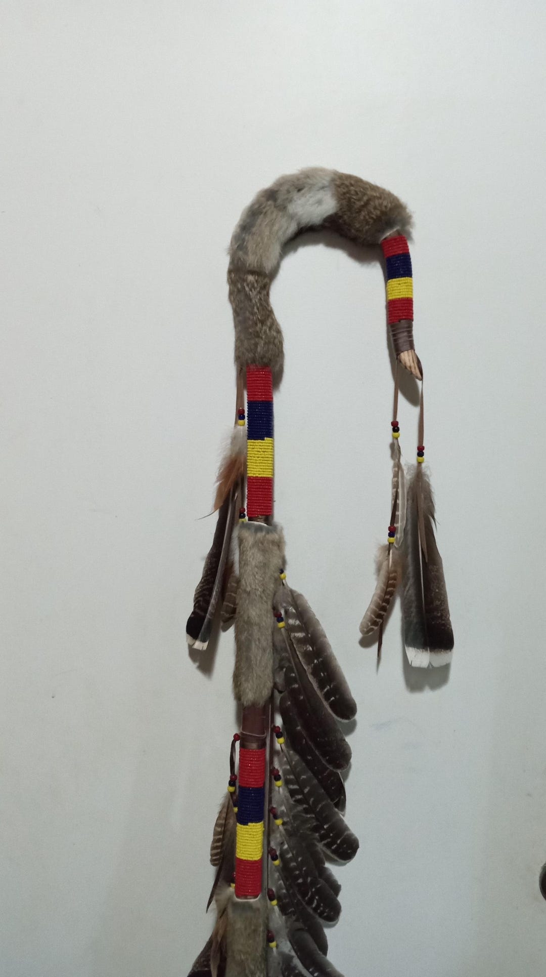 Coup Stick Staff 68" Long Wall Hanging Home Decor Native American Style ...