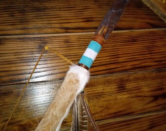 Deer Hoof Staff/agate Spear Beaded Wraps Decorative Wall Hanging - Etsy