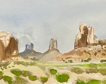 Monument Valley Sunset. Original Oil Painting. Arizona Painting ...