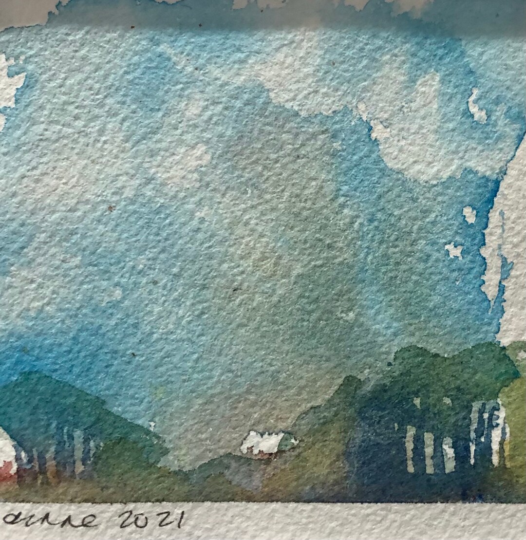 Big Sky, Original Abstract Watercolor Painting - Etsy