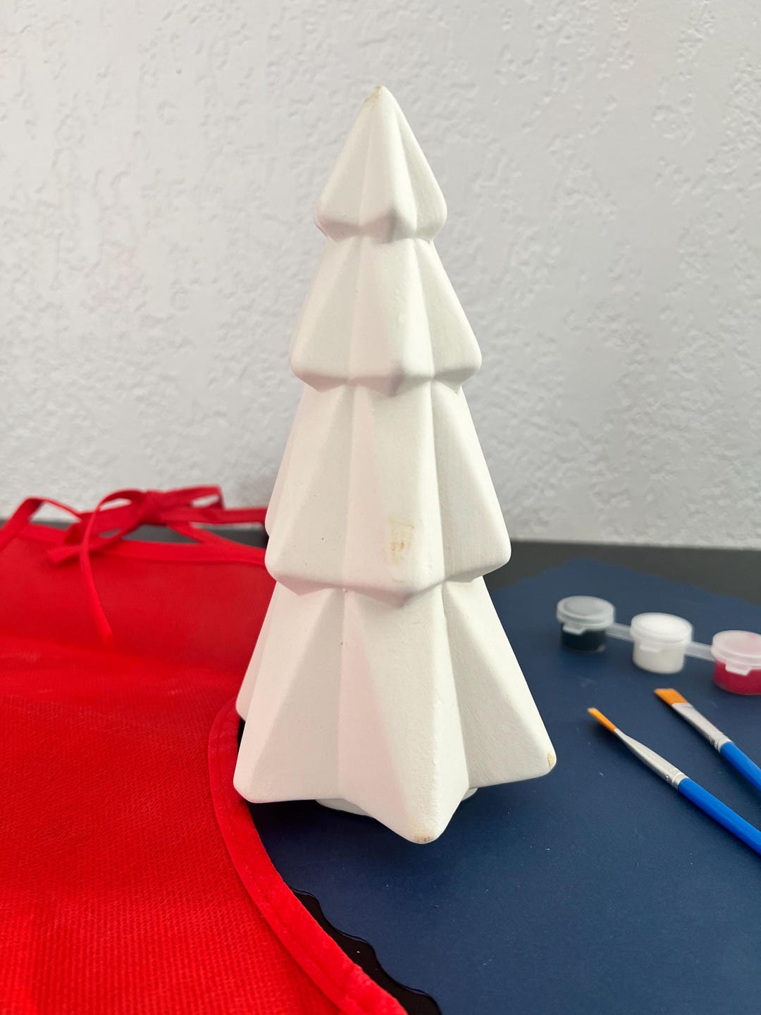 Christmas Tree Pottery Painting Kit, Diy, Ready to Paint Ceramics ...