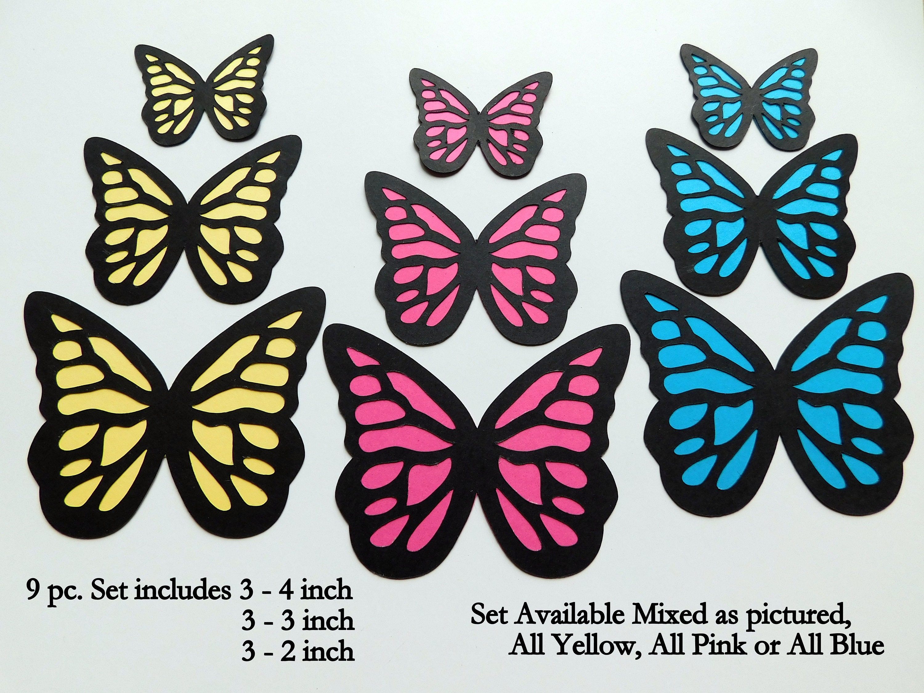 Butterfly Die Cuts, Butterfly Cut Outs, Assembled Butterfly Die Cuts ...