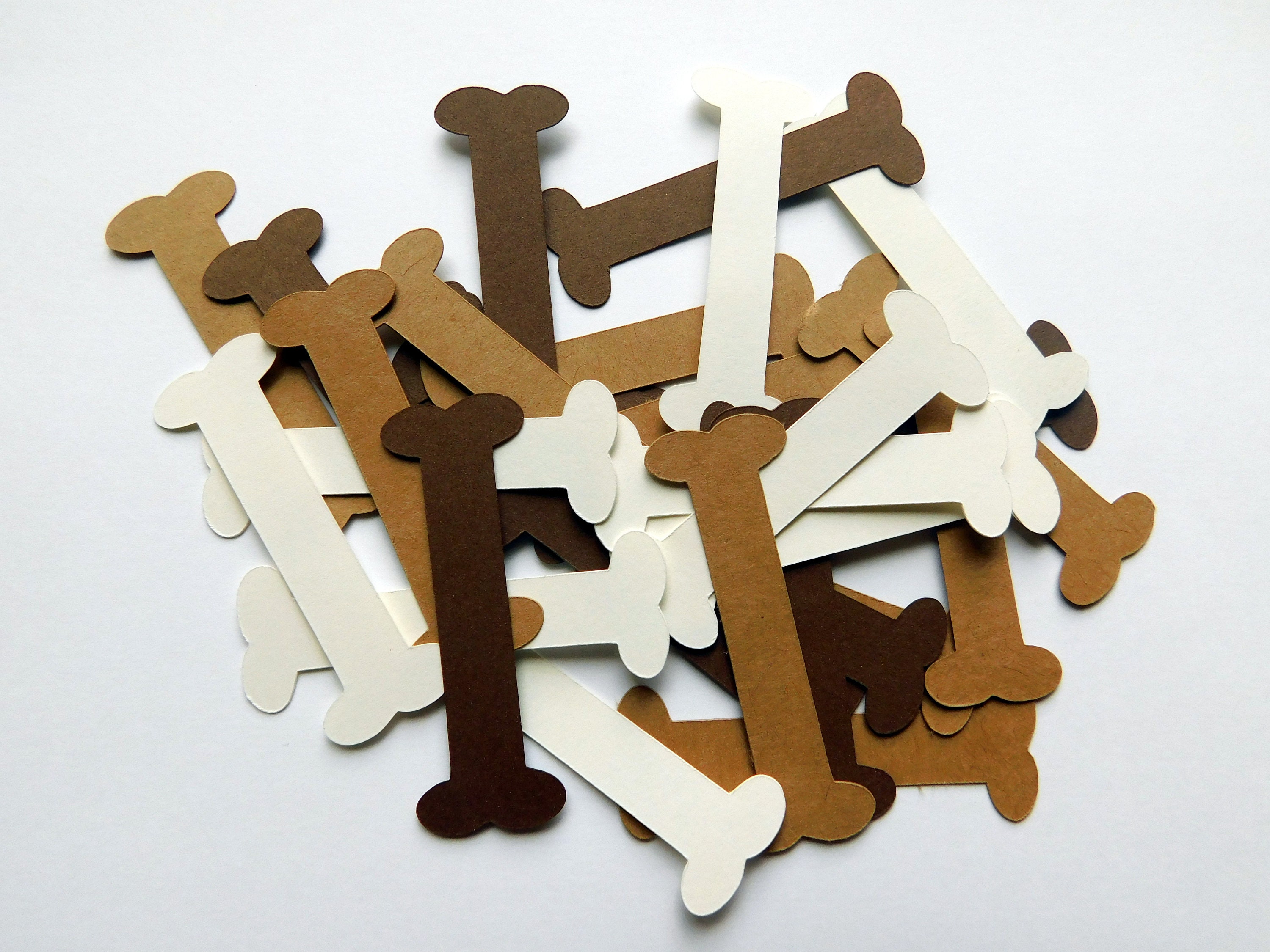 Dog Bone Die Cuts, Dog Bone Cut Outs, Puppy Party Decorations, Paper ...