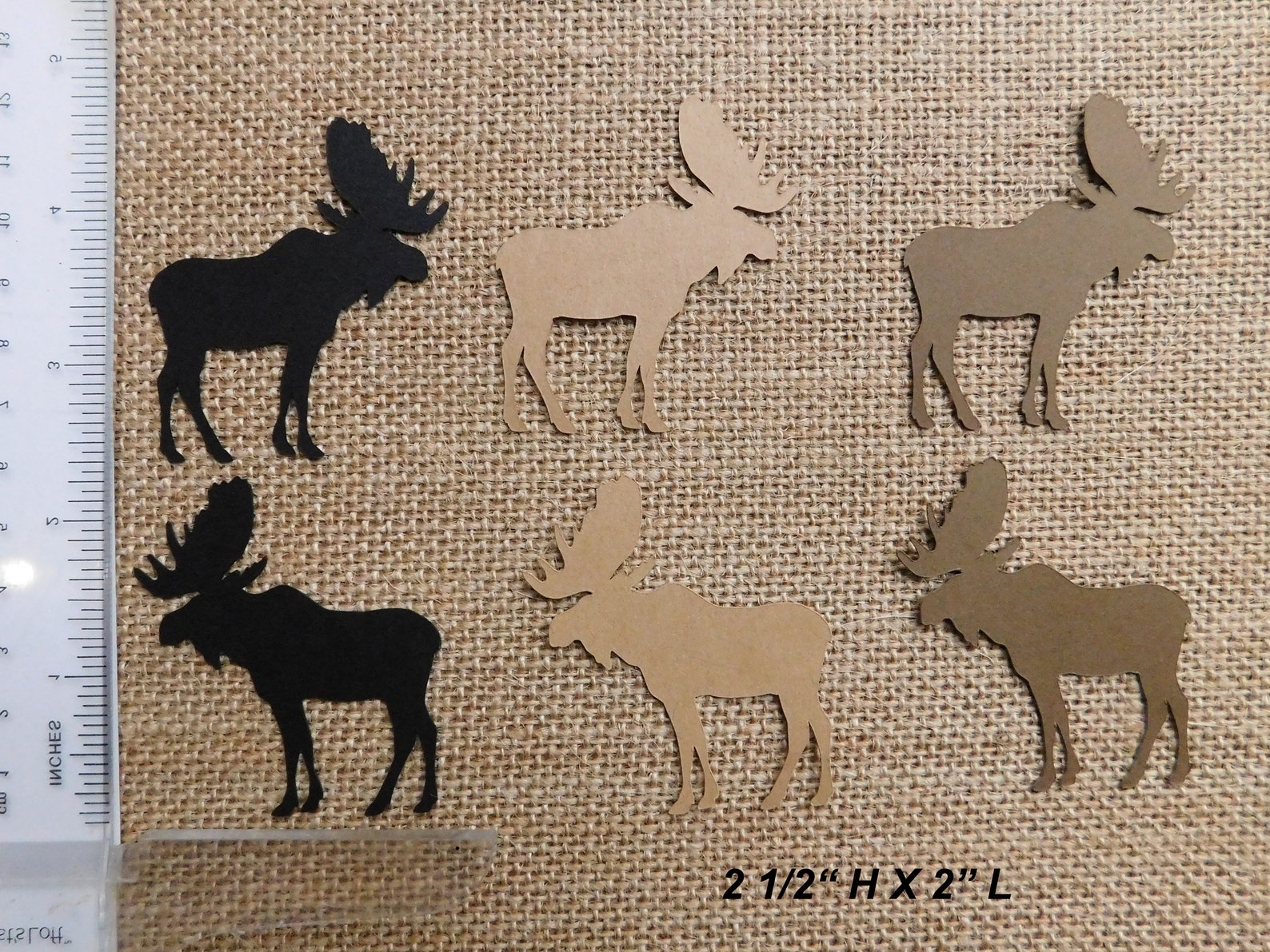Moose Die Cuts, Moose Cut Outs, Wildlife Die Cuts, Moose Confetti ...